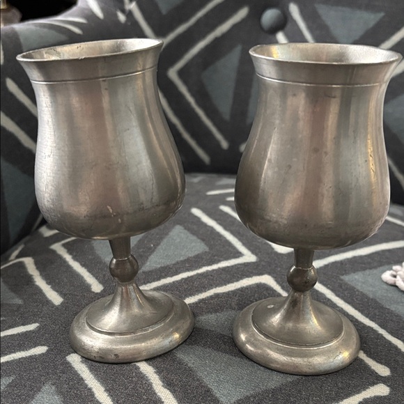 Accents | Vintage Olde Country Pewter Goblet Set Made In England | Poshmark